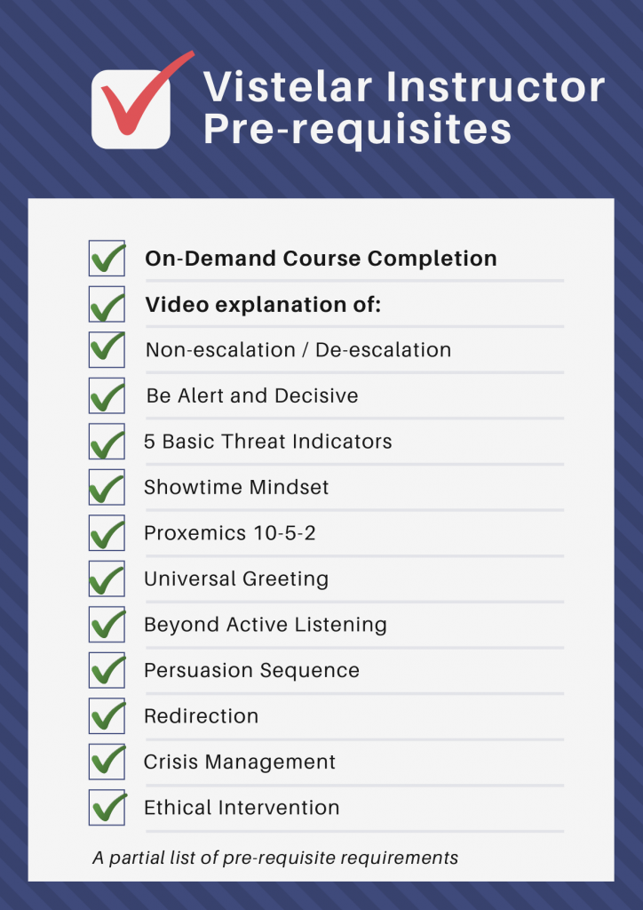 Vistelar Advanced Instructor Course - Vistelar Academy